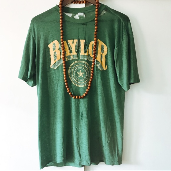 Vintage | Tops | Vintage Paper Thin Distressed Baylor Tee | Poshmark